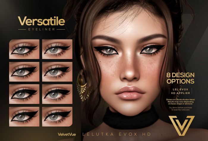 Second Life Marketplace - [ VelvetVue ] Versatile Eyeliner